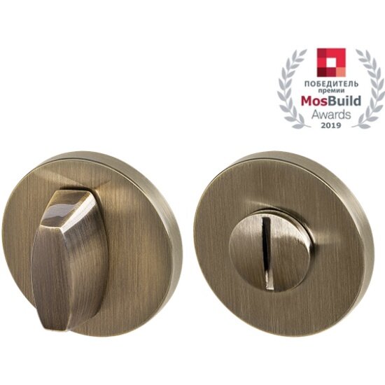 Ручка поворотная Armadillo BK6. R. URS52 (WC-BOLT BK6 URS) AB-7 бронза