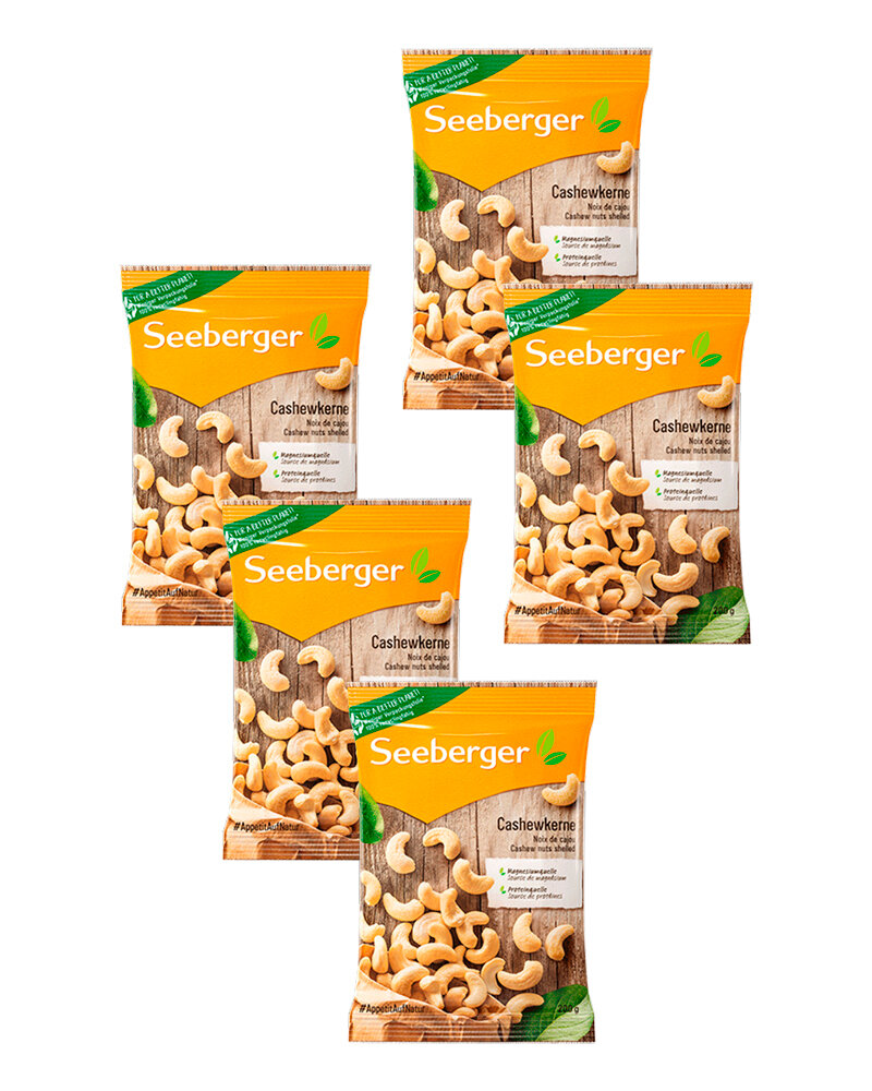 Кешью Seeberger 200 г в наборе из 5 шт