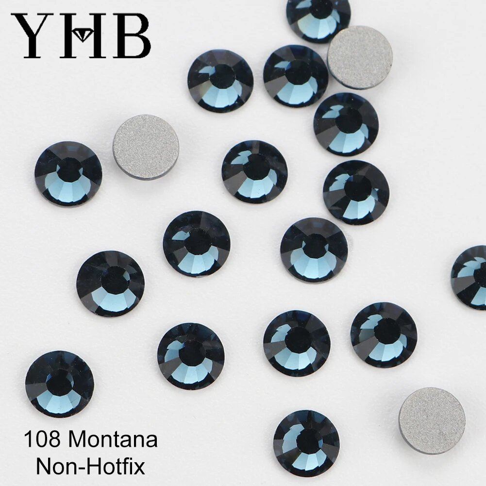 Стразы YHB 108 Montana, 6 мм, темно-синий, 288 шт