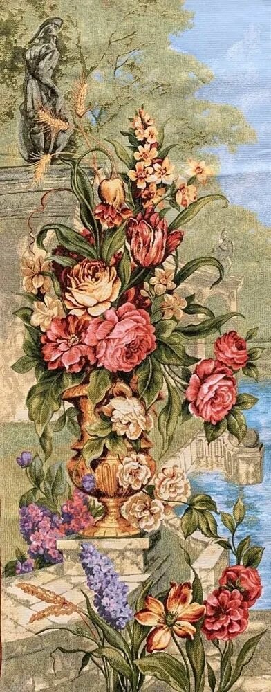 Панно гобеленовое на стену "Аромат цветов 1", 115х45 см / Гобелен