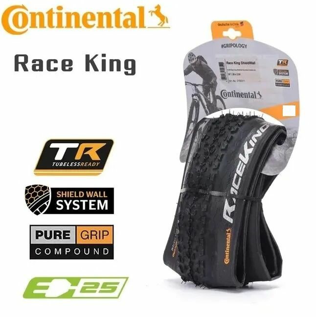 Покрышка для велосипеда Continental Race King II 27.5x2.0 (50-584) чёр./чёр. Кевлар