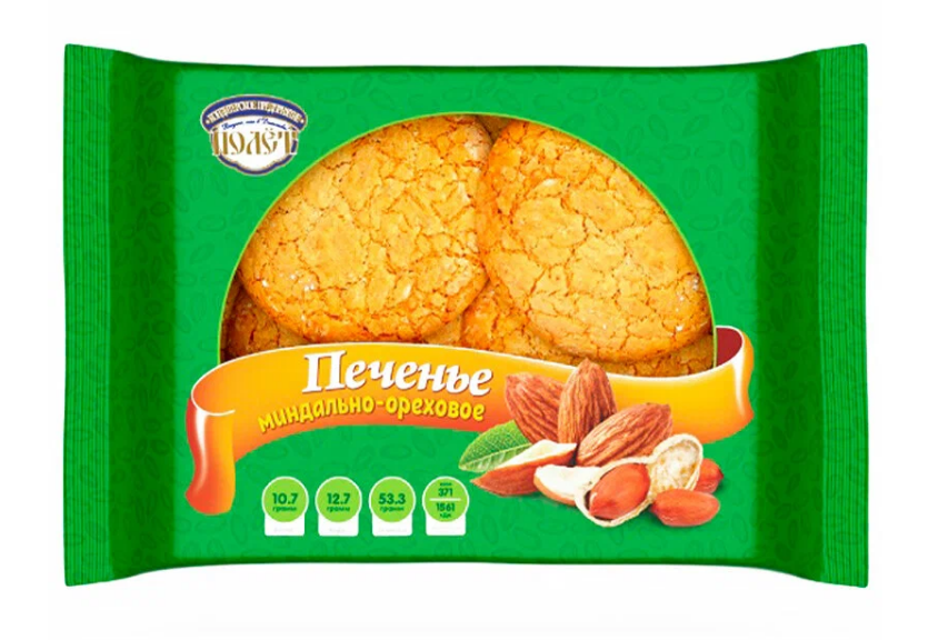 Печенье Полёт, Миндально-ореховое, 280 гр