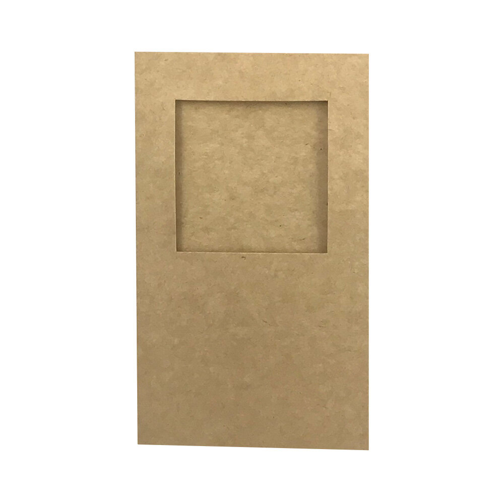 Квадрат Заготовка для открытки в 3 слоя из крафт-бумаги 96×162 мм, 3 шт О32201-IB28