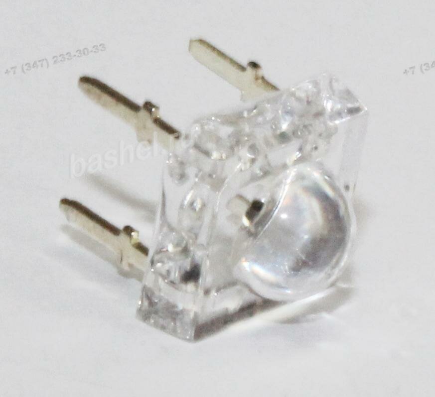 LED DIP Fish (Piranha) DFL-7605URC Red (5mm, 80°), Светодиод, прямоугольный прозрачный 7.6х5мм