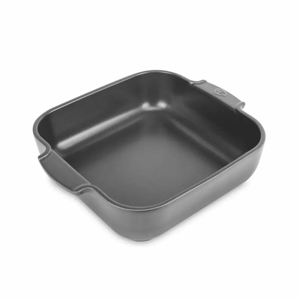 Квадратная форма для запекания PEUGEOT CERAMIC, 28 см, Франция, серый