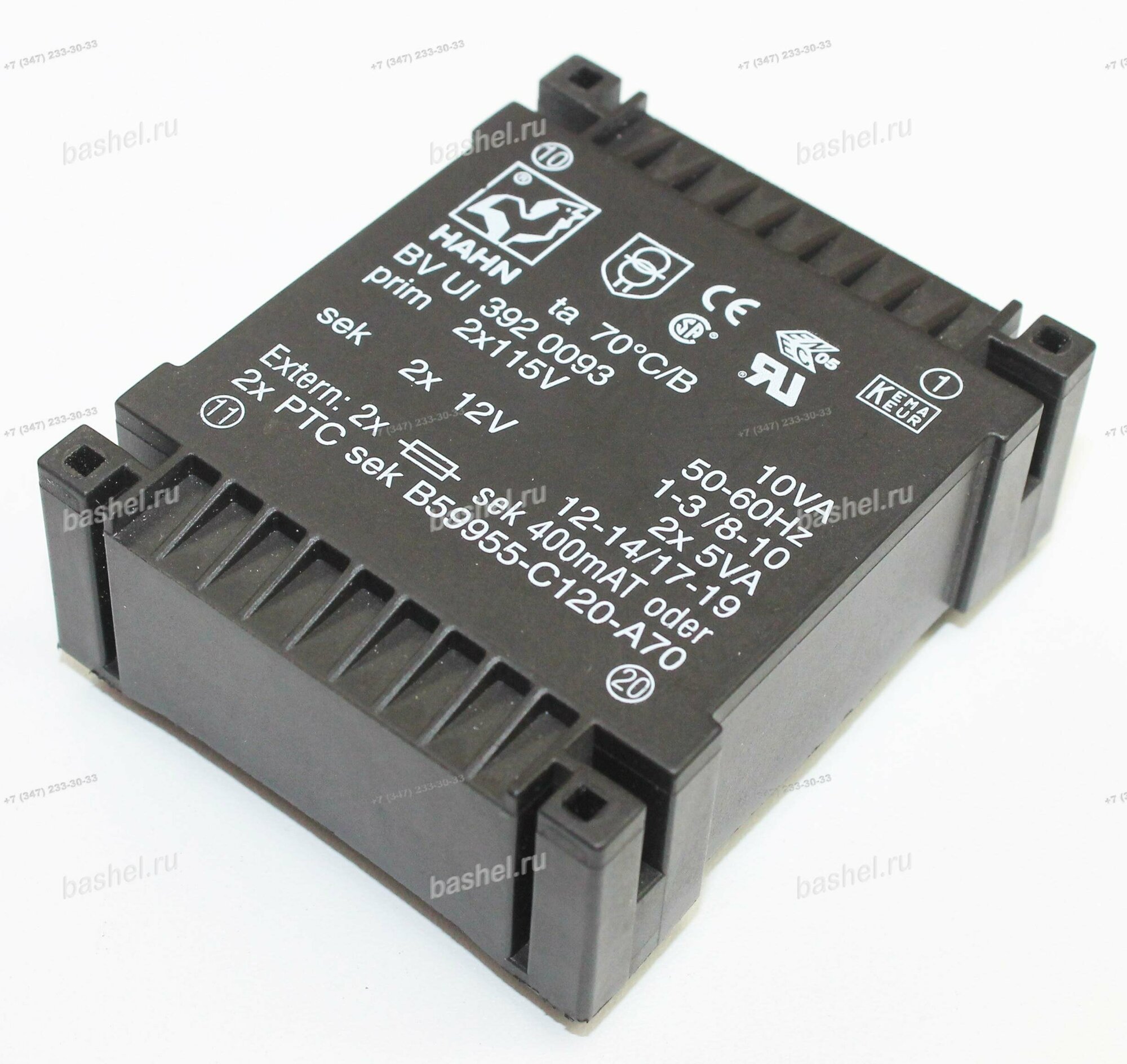 Трансформатор силовой BVUI 392 0093 (10VA 2*115V 2*12V 2*416mA)