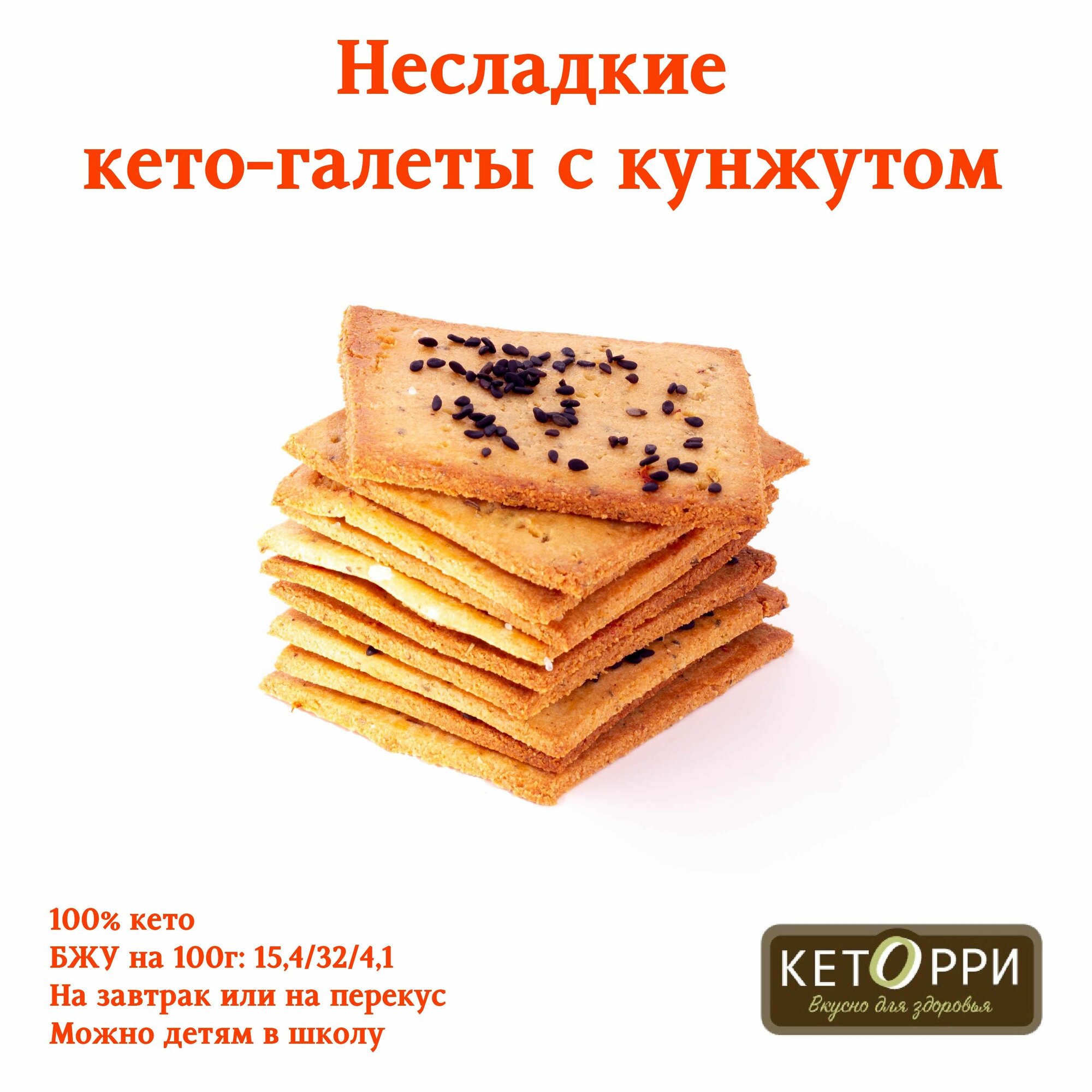 Несладкие кето-галеты