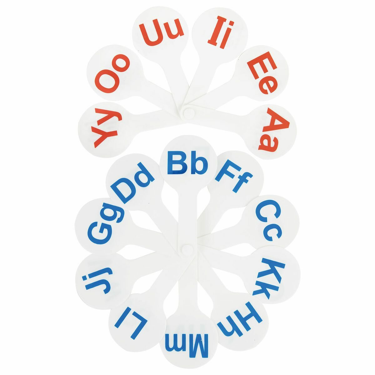 Веер-касса Юнландия "Английские гласные и согласные", набор 2 веера (270561), 4 уп.