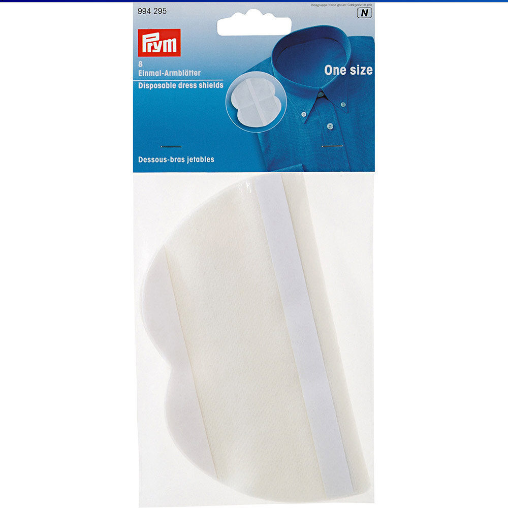 PRYM 994295-NR45 Подмышечники одноразовые 15 см белые - гигиенические накладки для подмышек