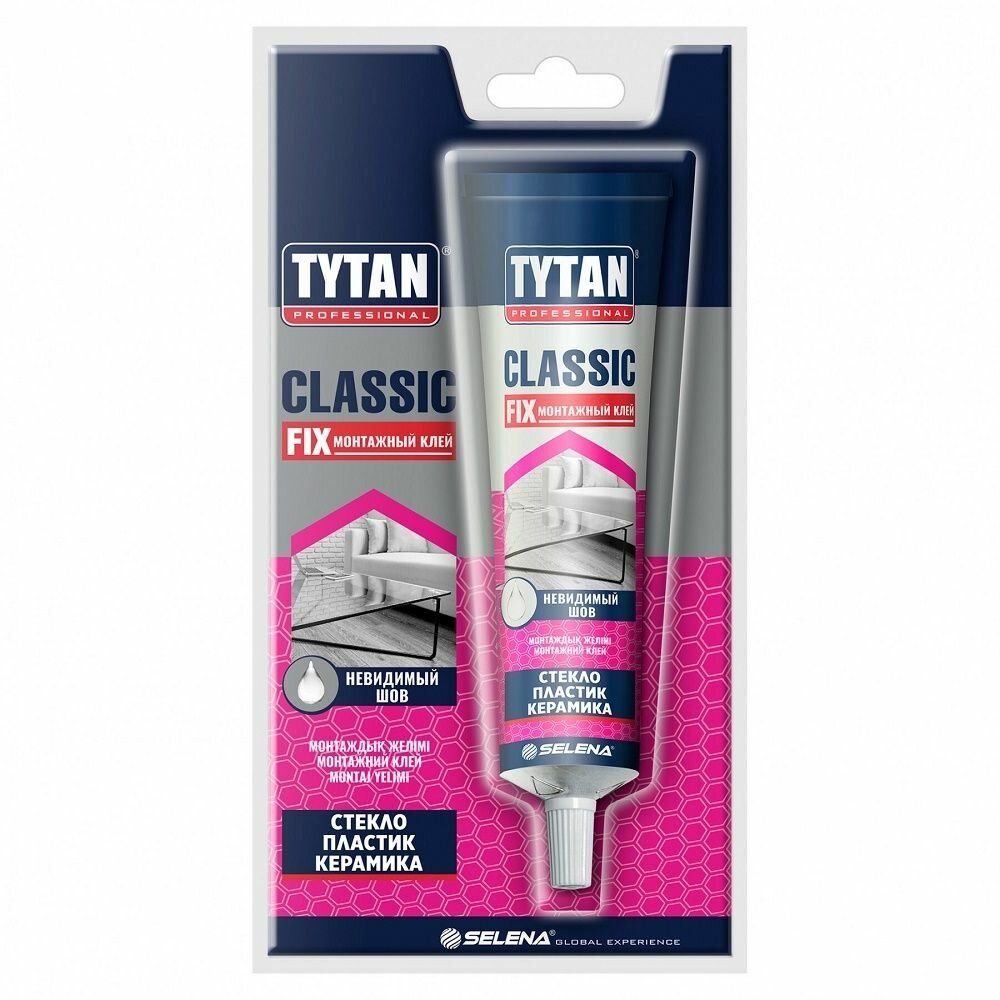 Клей монтажный Tytan Professional CLASSIC FIX прозрачный (100мл)