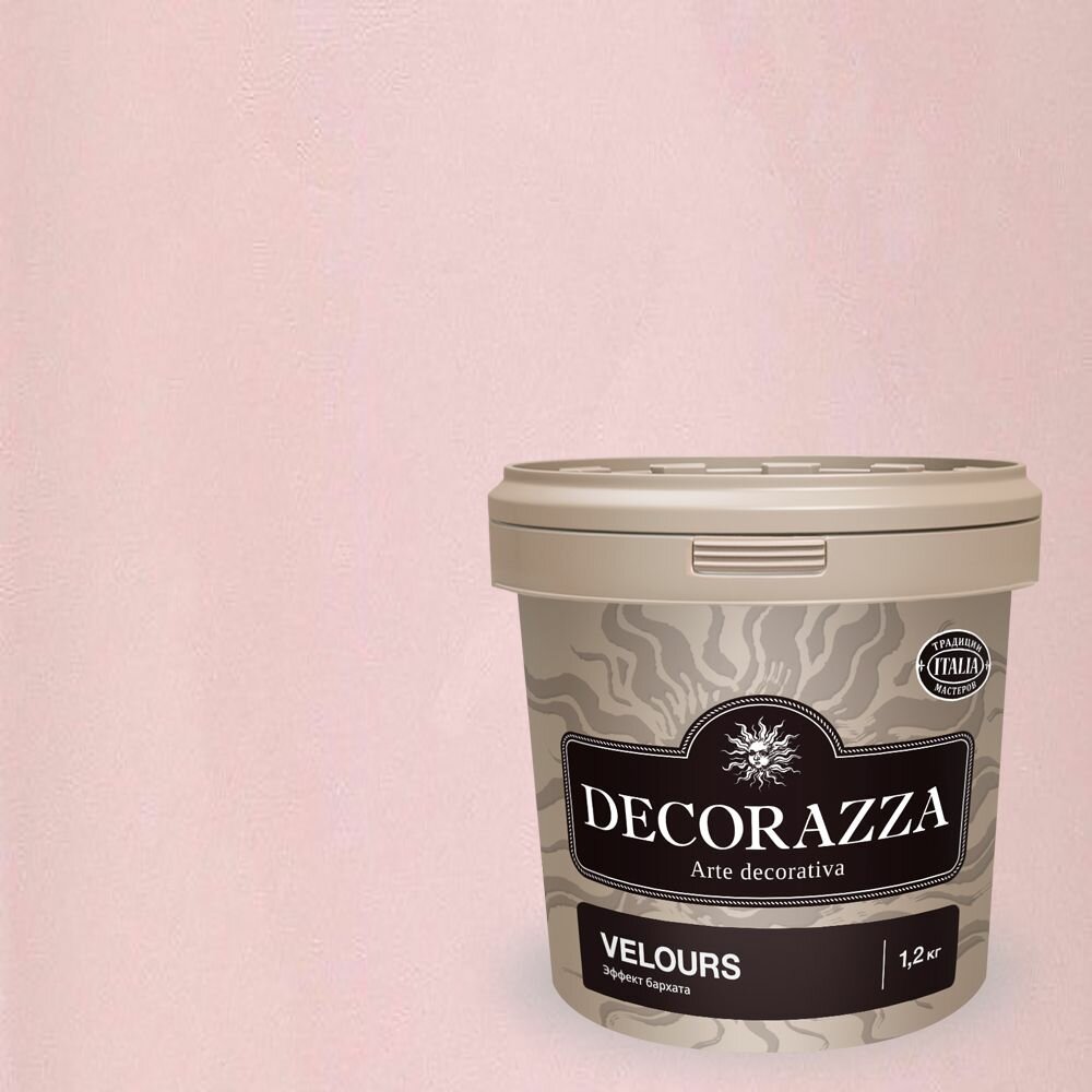 Декоративная штукатурка с эффектом бархата Decorazza Velours (1,2кг) VL 10-56