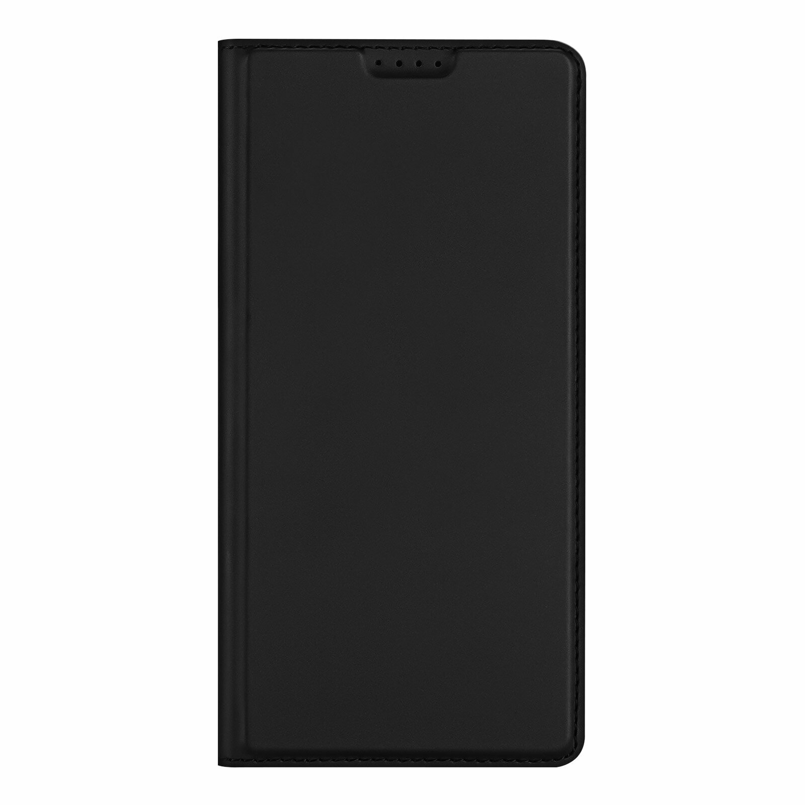 Чехол книжка из PU кожи черного цвета от Dux Ducis для Samsung Galaxy S24 FE, серия Skin Pro Series Case