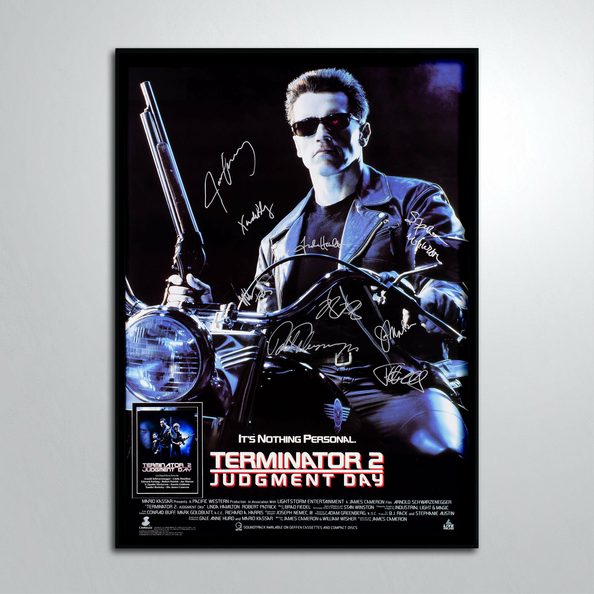 Постер без рамы/ Терминатор 2 Судный День Арни (А2/420х594)