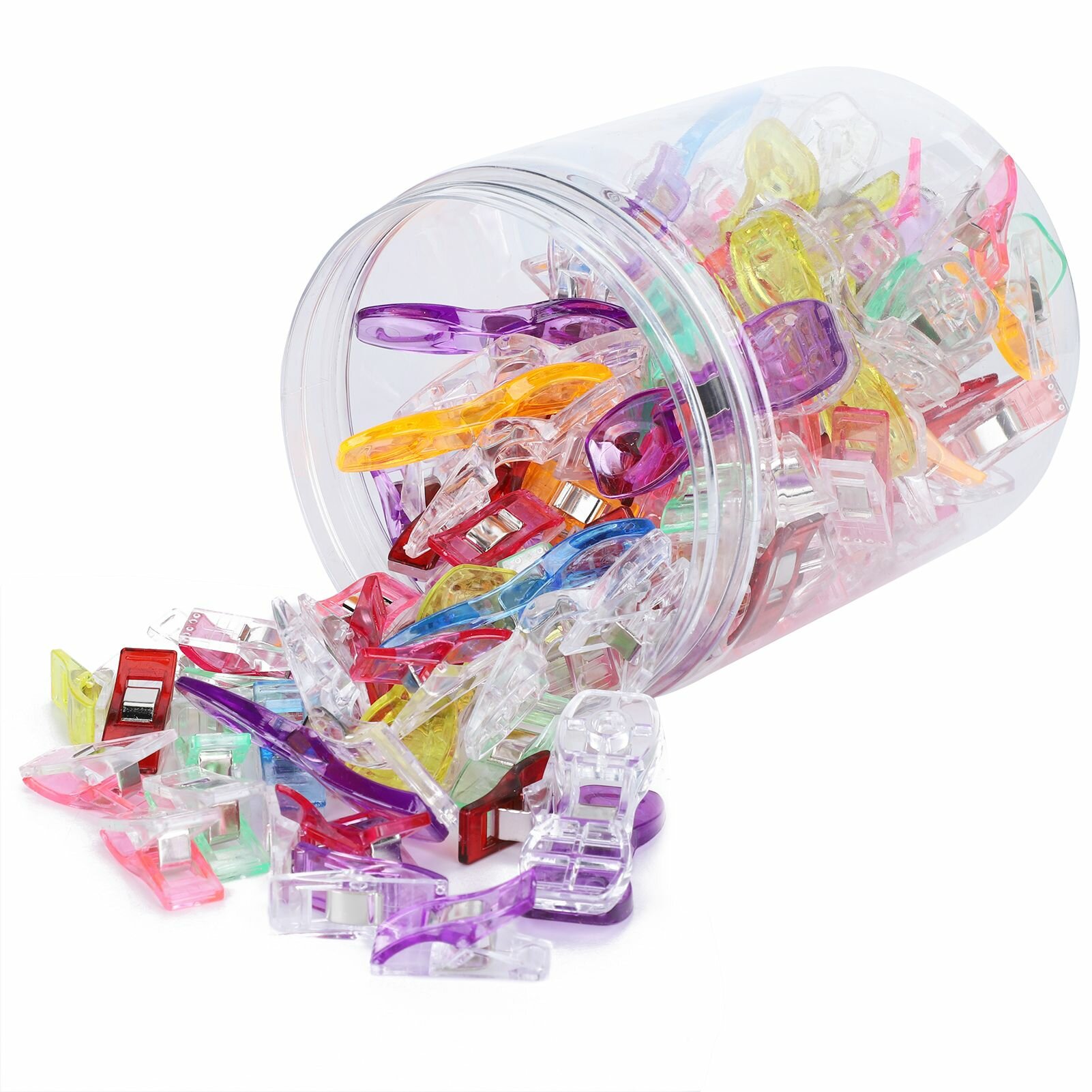 100 шт. лоскутные зажимы, пластик, разноцветные, для шитья