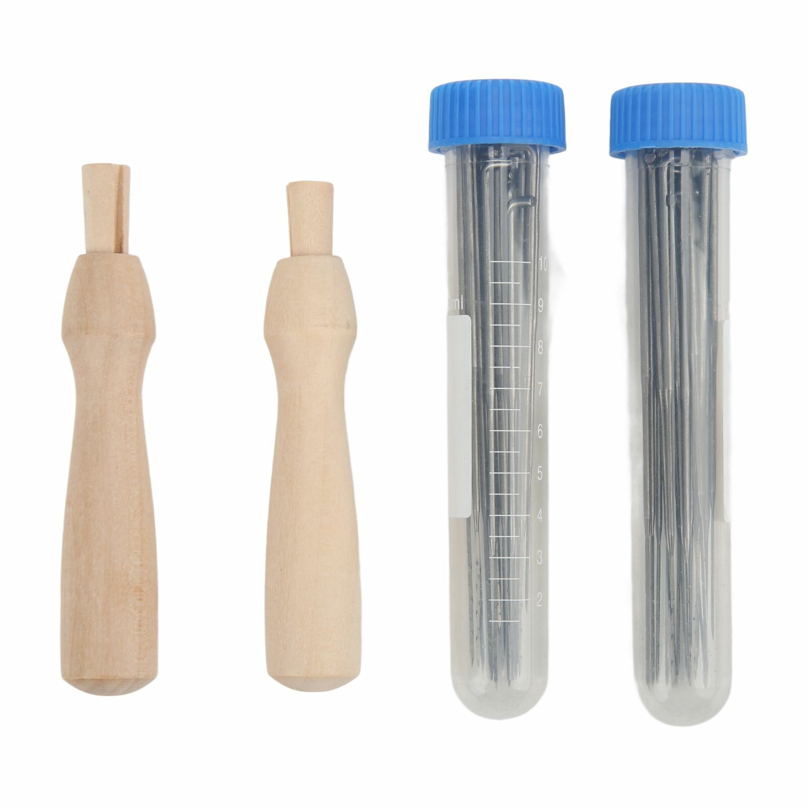 Два комплекта игл разного размера для валяния шерсти