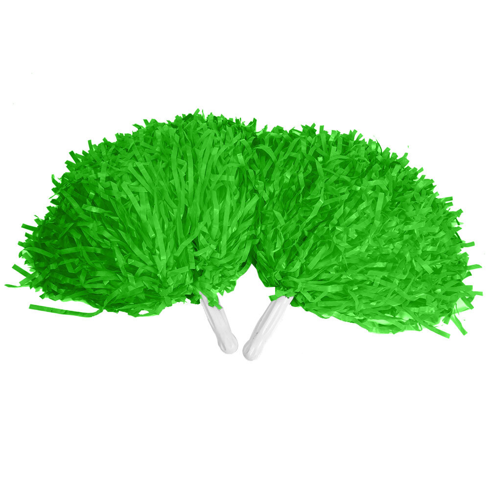 Модные помпоны для чирлидерш, аксессуары для спортивных вечеринок и танцев (зеленые)