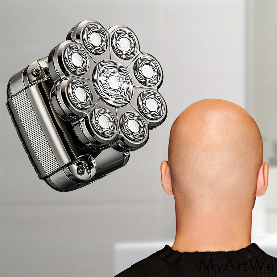 Электробритва мужская M990K MyArtWe для бритья налысо 9 Dкоторая