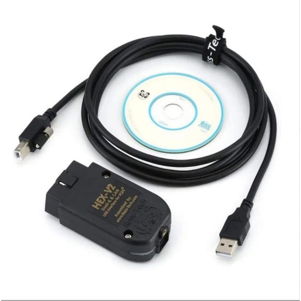 Автосканер VCDS HEX V2. для VAG 22.10 RUS, VAG COM, Вася 19.6 (Audi, Volkswagen, Skoda 1990-2019 год) Версия 2.0 PRO