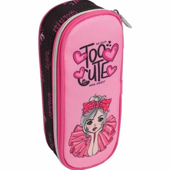 Пенал "deVENTE. Too Cute Girl" 21x8x5 см овальный с внутренним органайзером-створкой