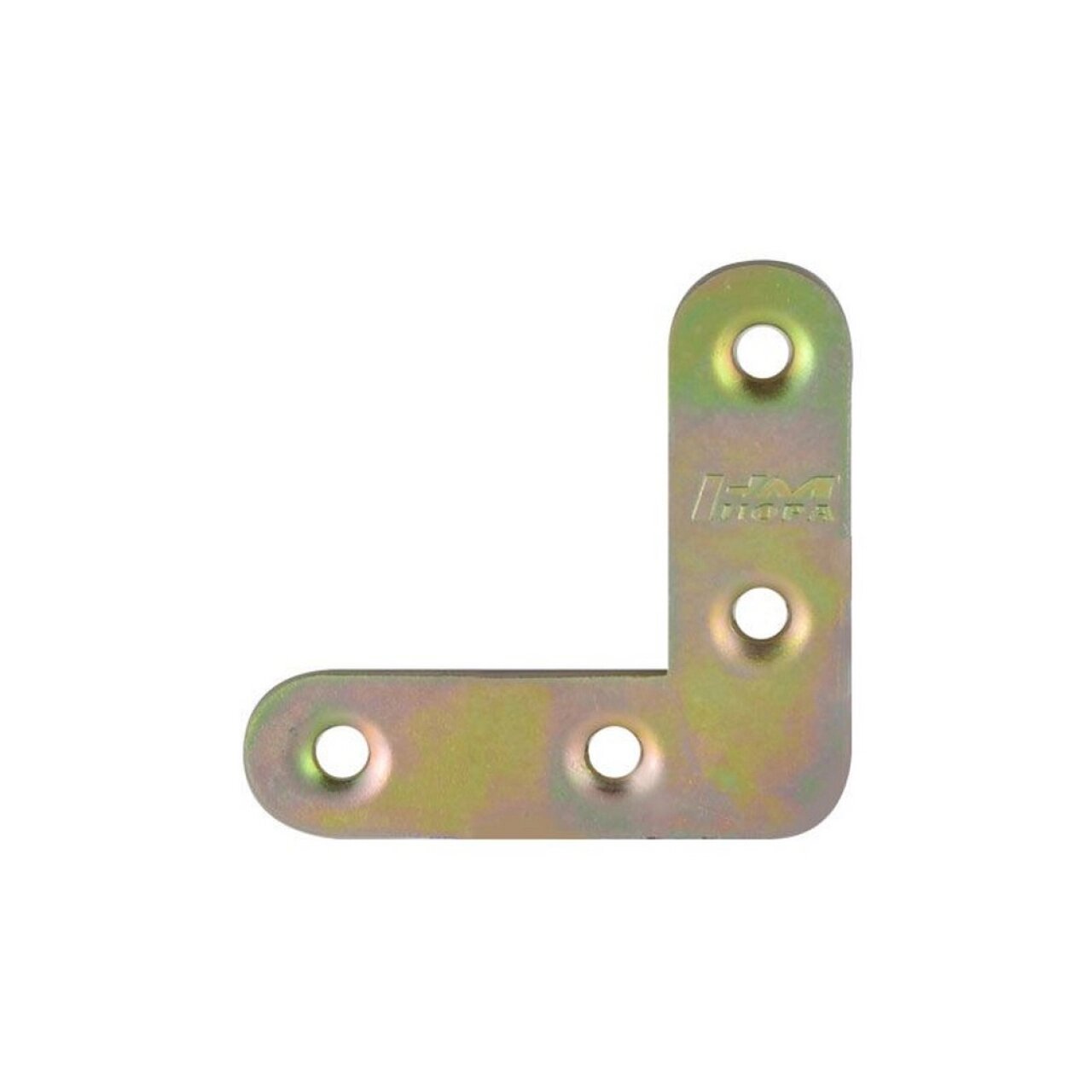 Уголок плоский 40х40 мм из цинка, подходящий для лёгкой конструкции и крепежа изделий.