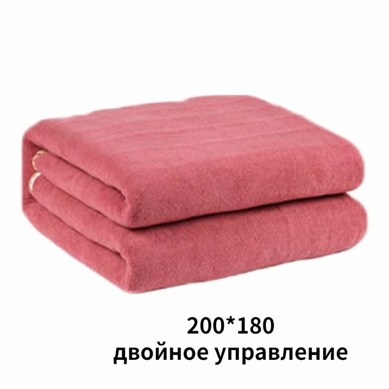 Электрическая простынь с подогревом, 200*180 см, красный