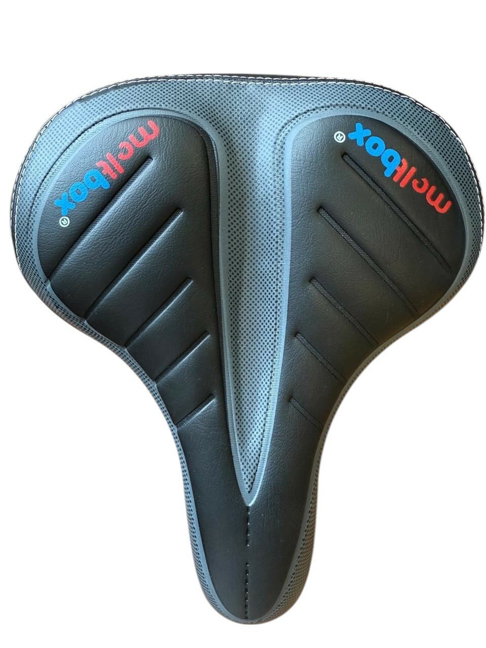 Сиденье гелевое велосипедное с ударопоглощающим эластомером/широкое 200х250мм.