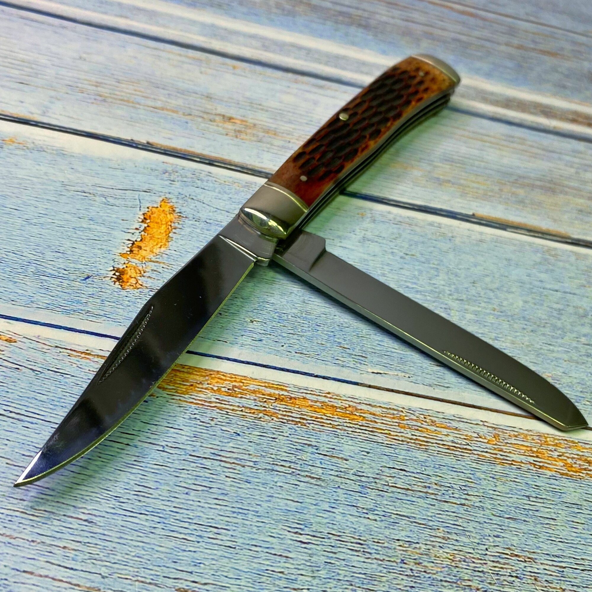 Складной нож Cold Steel Trapper Jigged Bone, CSFLTRPRJ