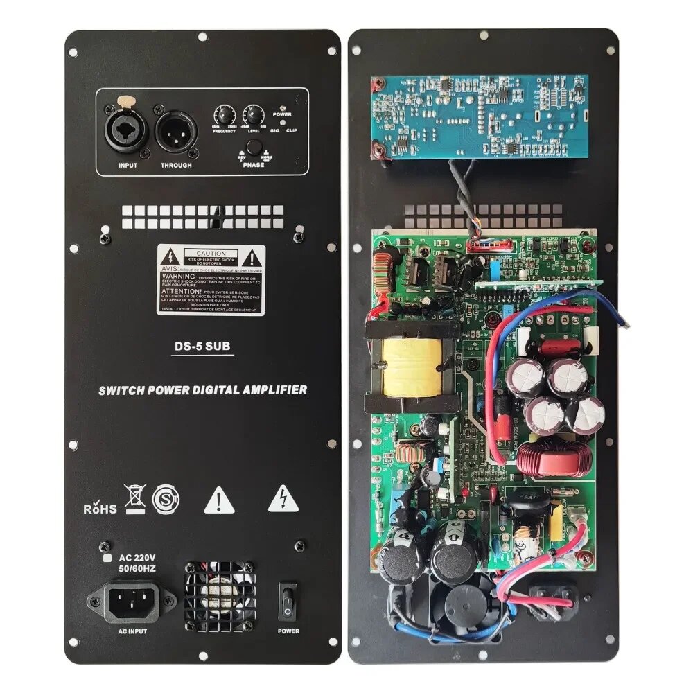 Цифровой усилитель ERZHOU 500 Вт, 220V, без вилки