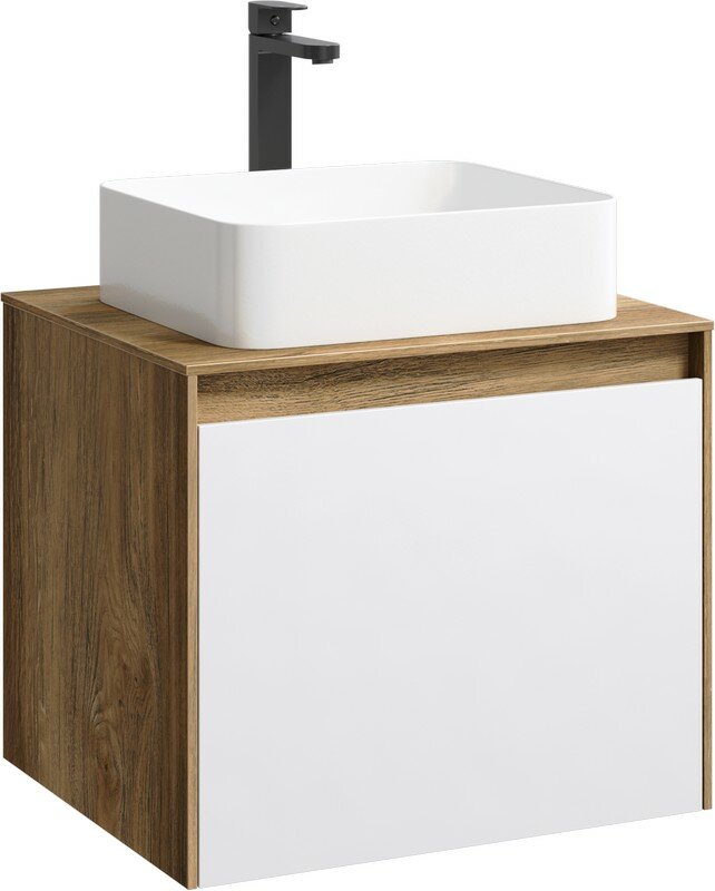 Тумба под раковину Aqwella Mobi 60 см, дуб балтийский
