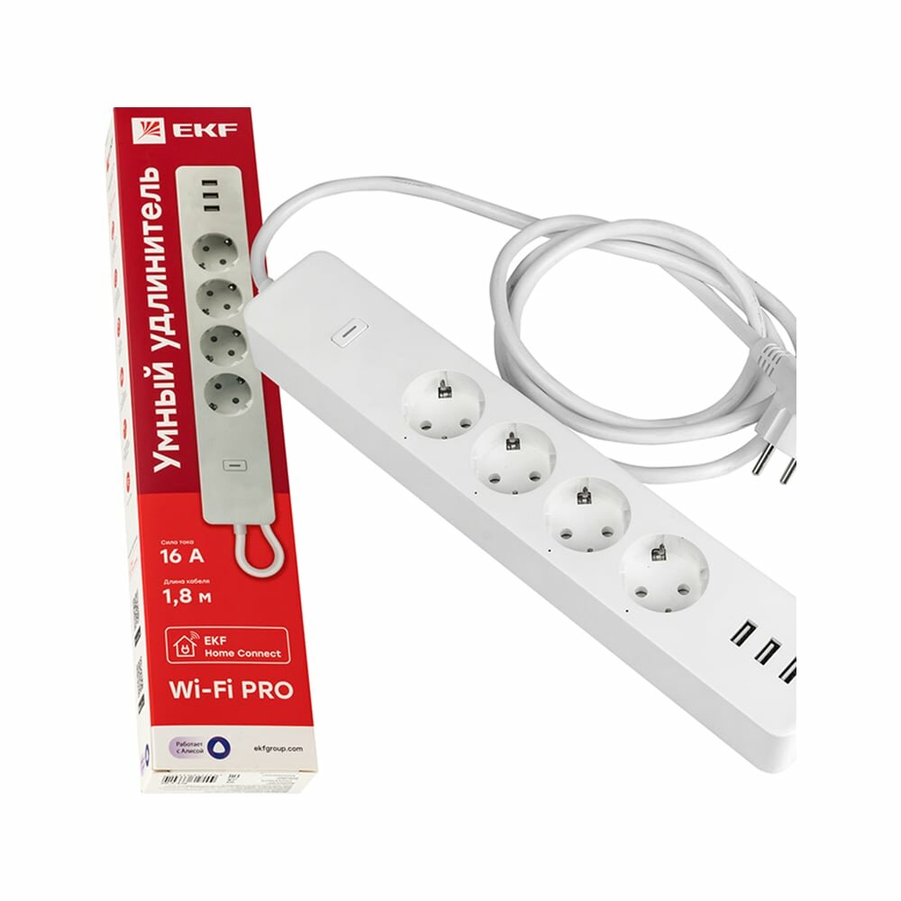 Умный удлинитель EKF PRO HomeConnect
