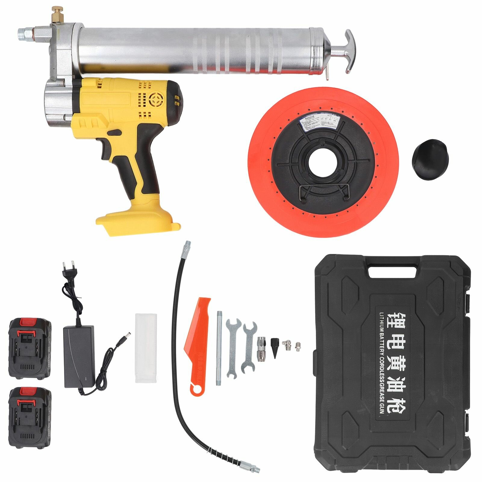 Автоматический литиевый смазочный пистолет (100-240V, EU Plug)