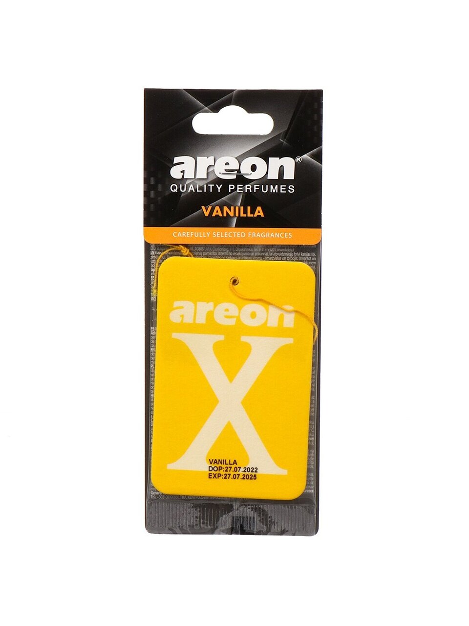 Ароматизатор в машину подвесной, сухой, Areon, Refreshment Liquid, Vanilla X-version, 704-AXV-015