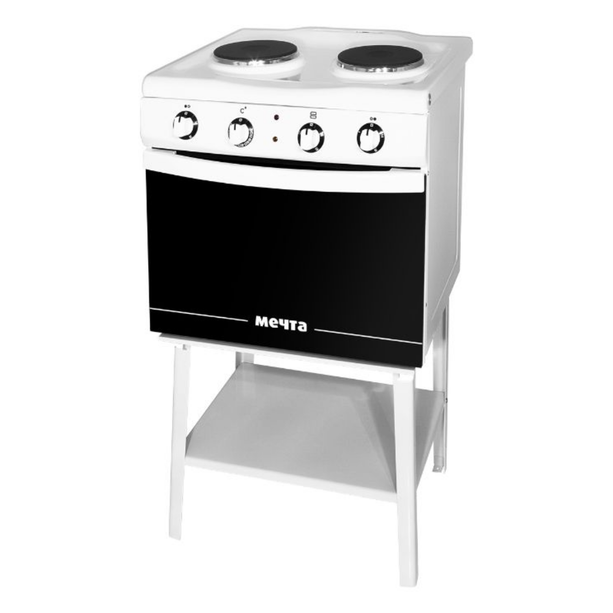 Электрическая плита Мечта 221Ч, белый, эмалированная, 2 конфорки