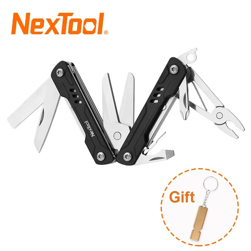 NexTool мини-матросские ножницы 10 в 1, EDC брелок, мультитул, уличный мини-карманный складной нож, плоскогубцы, отвертка с подарками