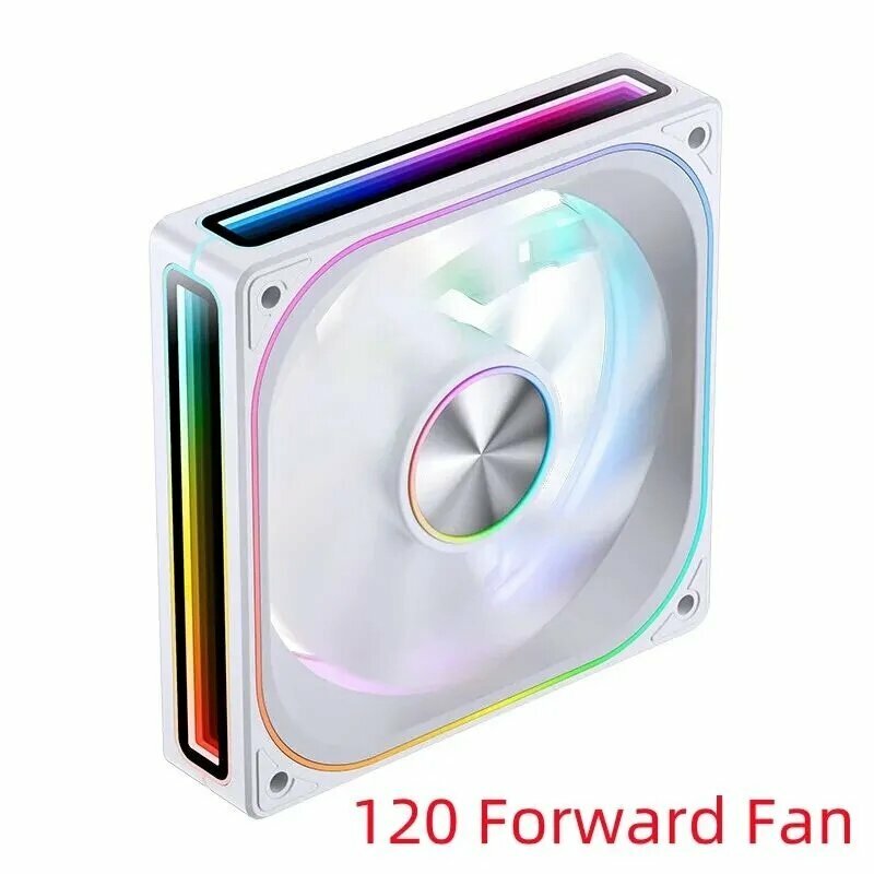 Вентилятор JONSBO "ZA-120 Foward Fan", для охлаждения, ABS, 12см, белый