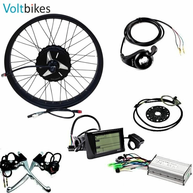 Мотор-колесо для фэтбайка заднее редукторное, 24" 1000Вт, LCD SW900, 190мм, набор KT-MXUS+ кассета