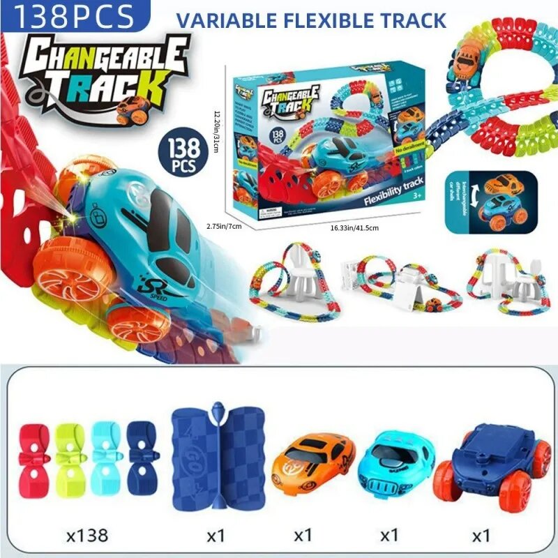 138pcs Антигравитационная гоночная дорожка YunDuo BaBy