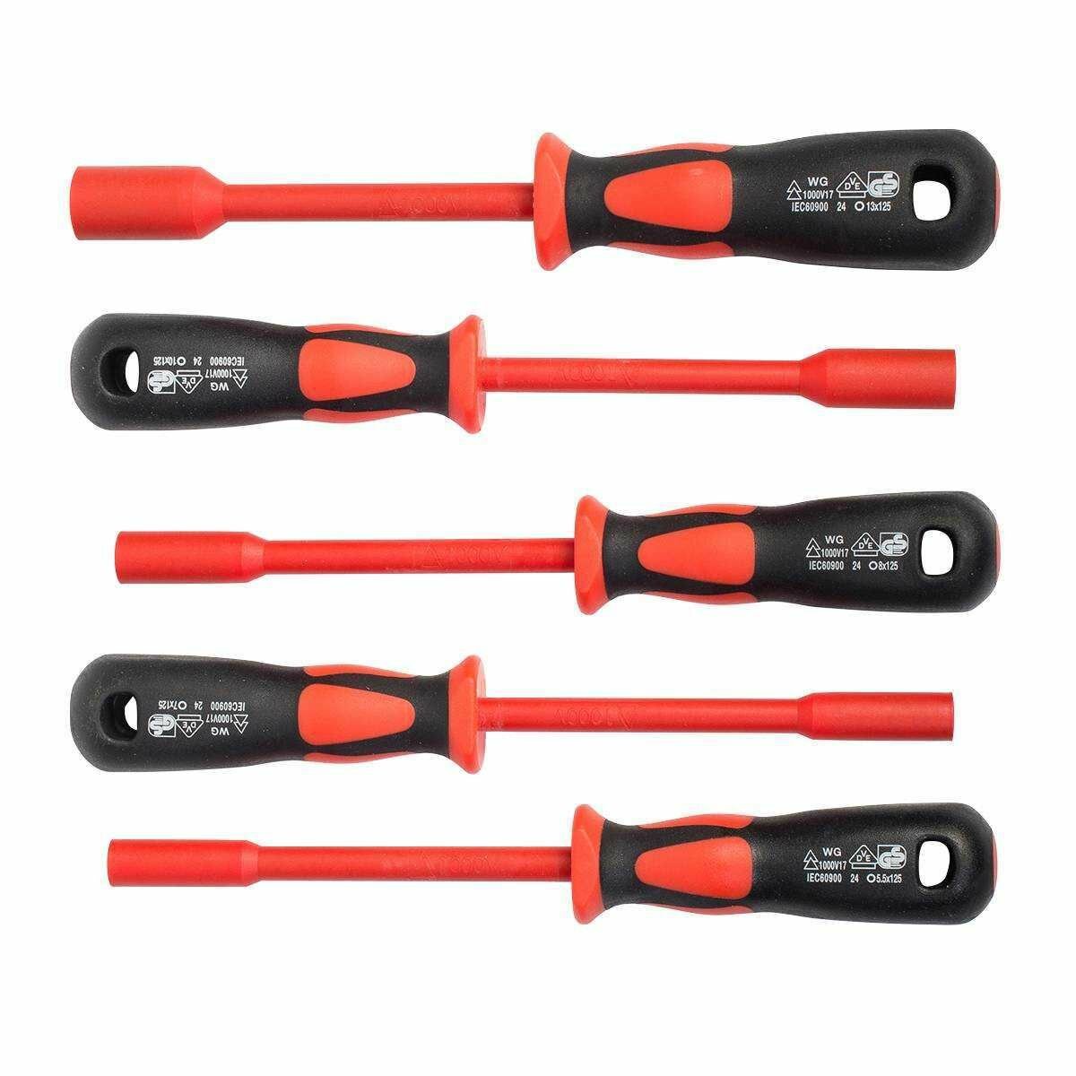 Набор отверток диэлектрических для работ под напряжением до 1000 В НИО-2205-Т КВТ