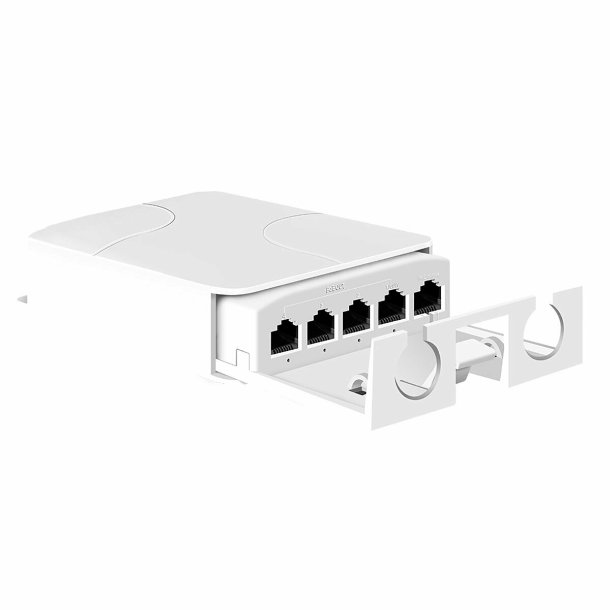 Новый 4-Портовый Уличный Водонепроницаемый Повторитель POE IP55 100M