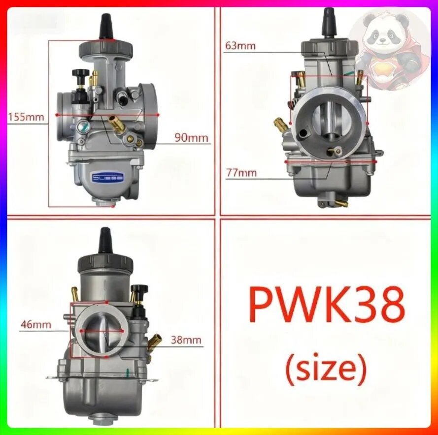 Карбюратор PWM38 38мм для тюнинга и мотоциклов, гоночный аналог