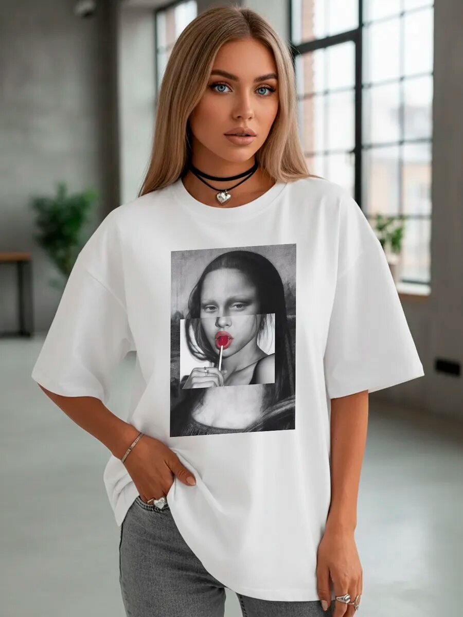 Футболка PRINTSHOT, 1 шт., размер XL, белый — фото 1