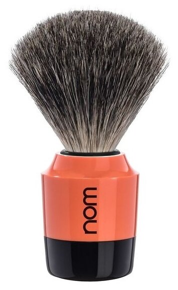 Помазок NOM MARTEN, натуральный барсучий ворс, красный пластик