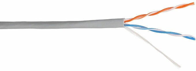 Кабель сетевой Lanmaster кат.5е (NM-UTP5E2PR-CU), Grey