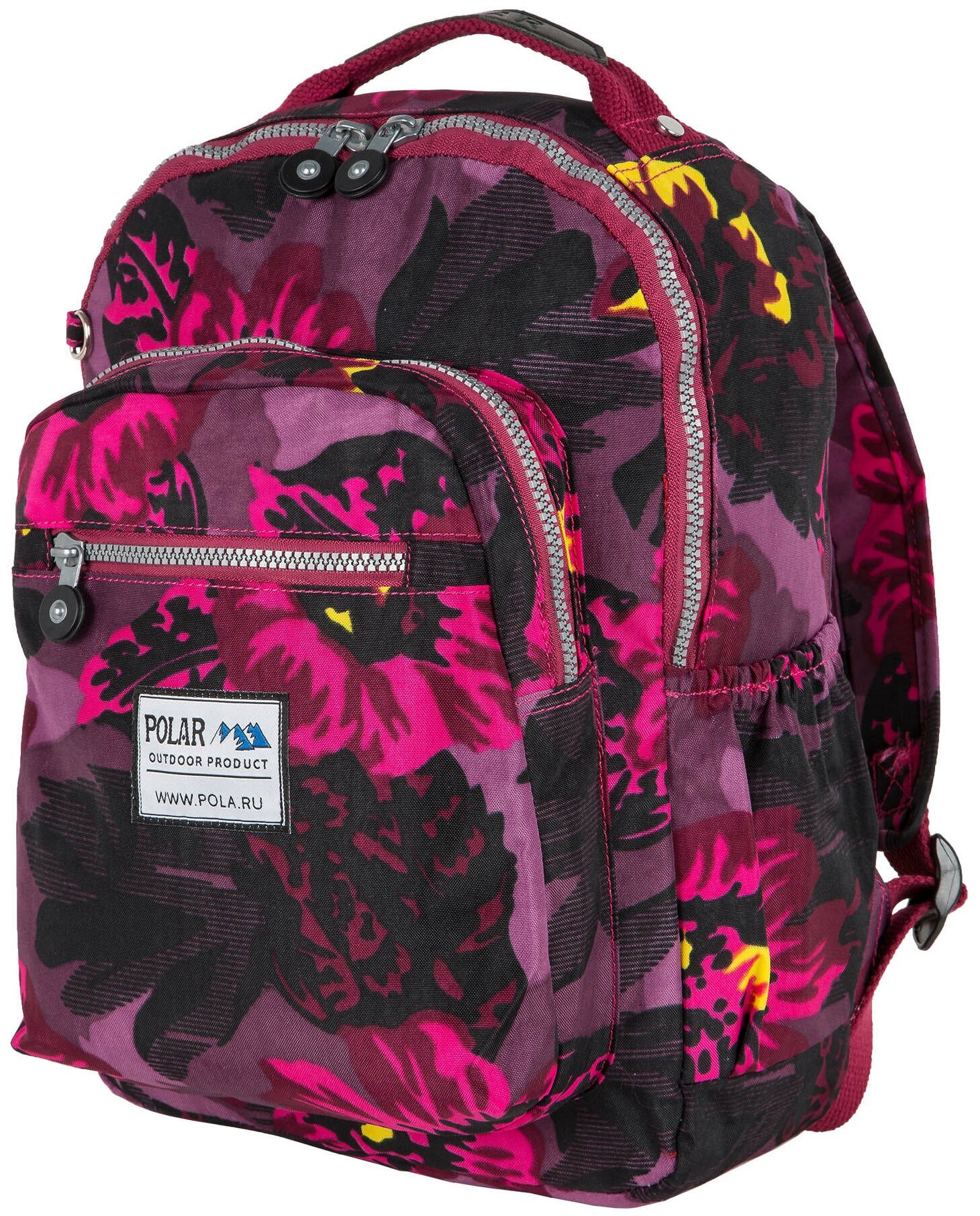 Рюкзак Polar 18208, городской, полиэстер, фиолетовый, с карманом для планшета и документов