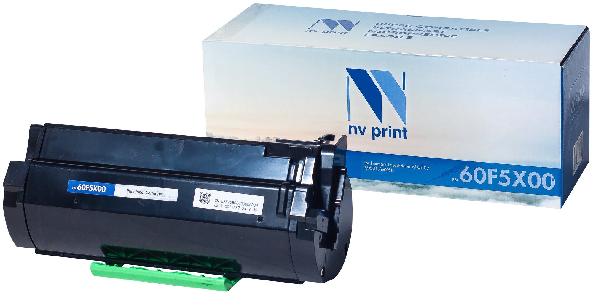 Лазерный картридж NV Print NV-60F5X00 для для Lexmark MX510, Lexmark MX511, Lexmark MX611, 60F5X00 (совместимый, чёрный, 20000 стр.)