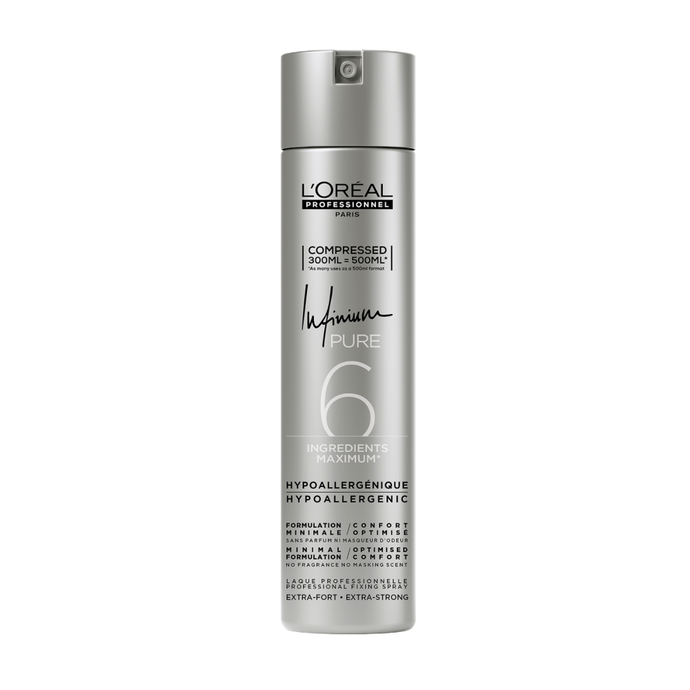 Лак L'Oreal Professionnel Infinium Pure Extra Strong экстрасильной фиксации, без запаха, 300 мл