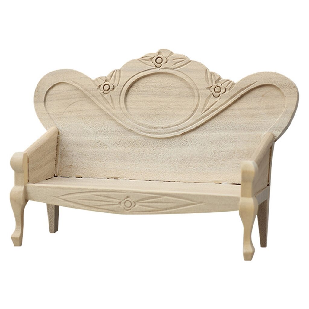 Аксессуары для кукол и игрушек,1:12 Кукольный домик Миниатюрная мебель Модель Простой диван-стул, 1 шт