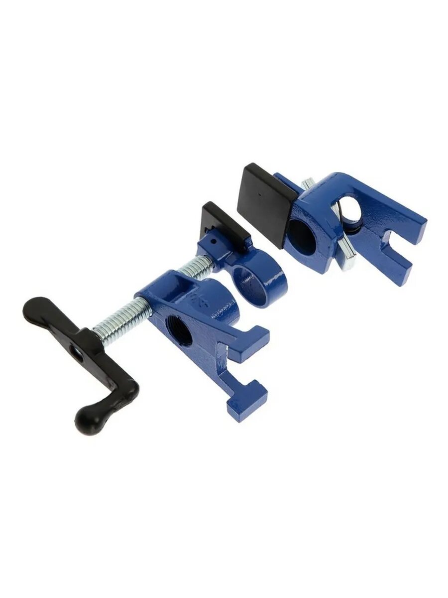 Удобная трубная струбцина с мягкими накладками