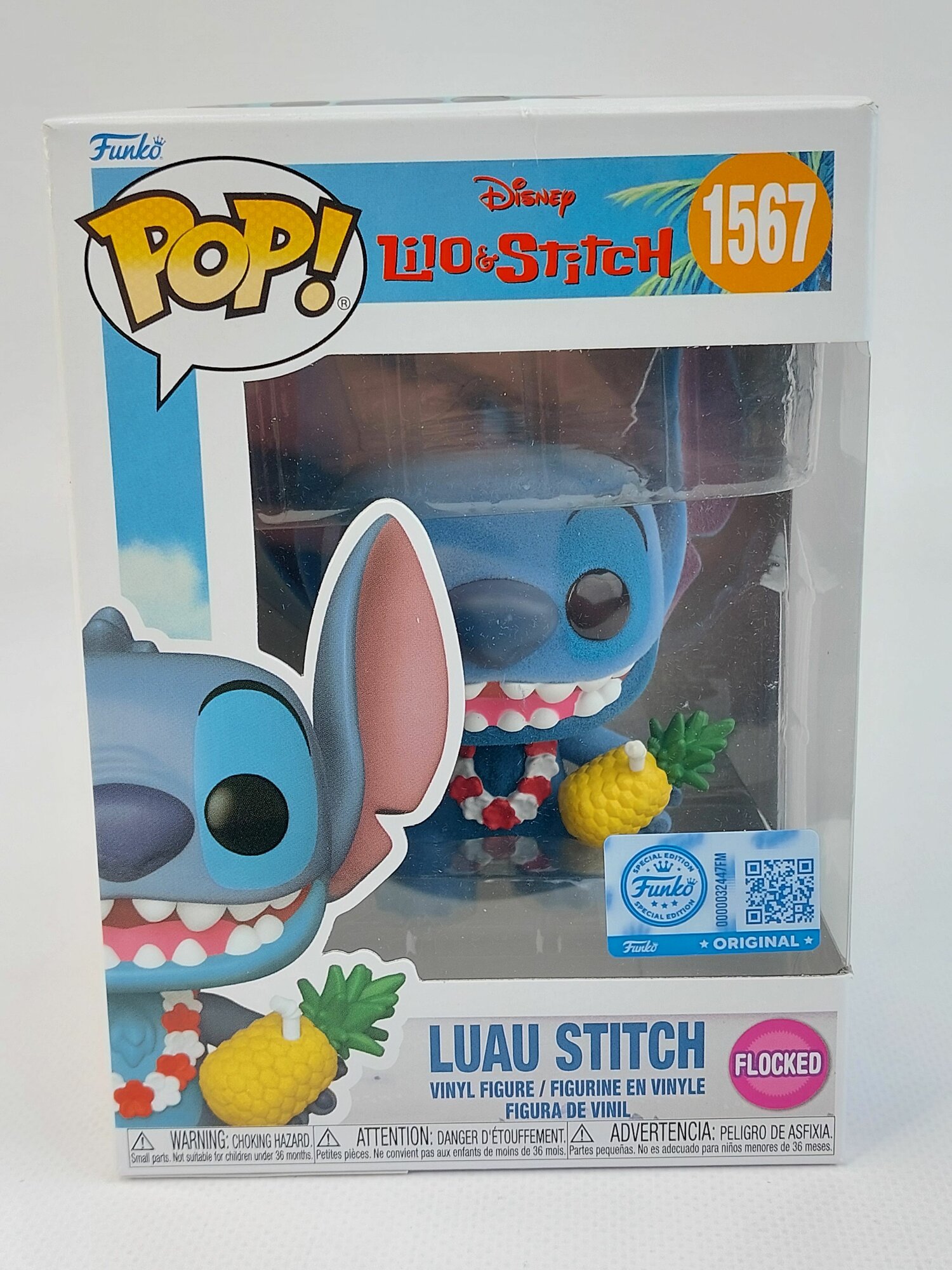 Фигурка Стич Луау флокированный (Luau Stitch flocked) из мультфильма Лило и Стич 1567