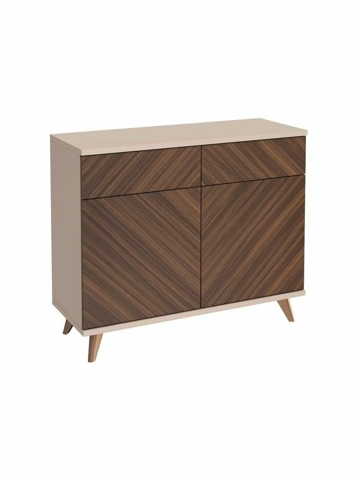 Комод для одежды и хранения вещей Гармония с ящиками, с полками, 101х38.5х83.8 см, Бежевый / Древесный